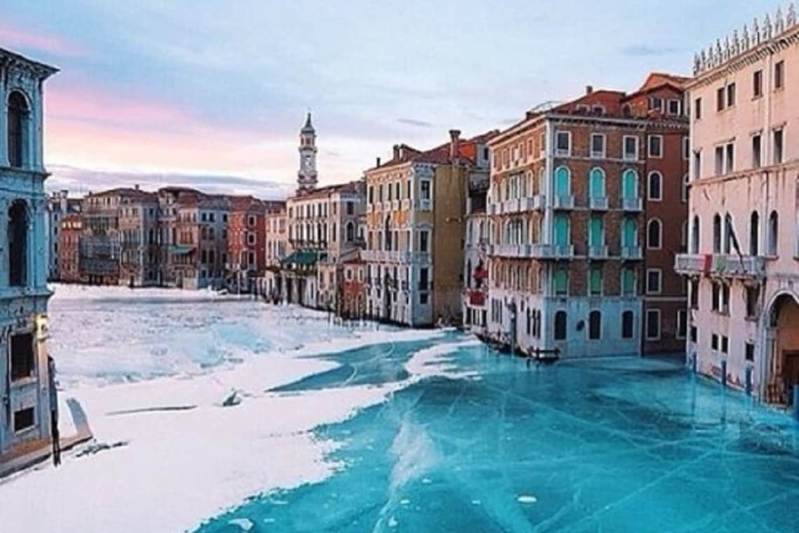 Frozen Grand Canal, Venice | AnOther