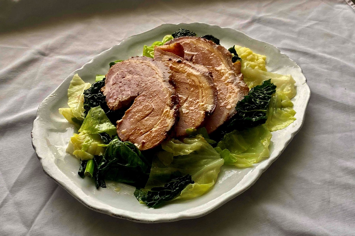 Cooking With Max Rocha: Roast Ham and Winter Greens | AnOther