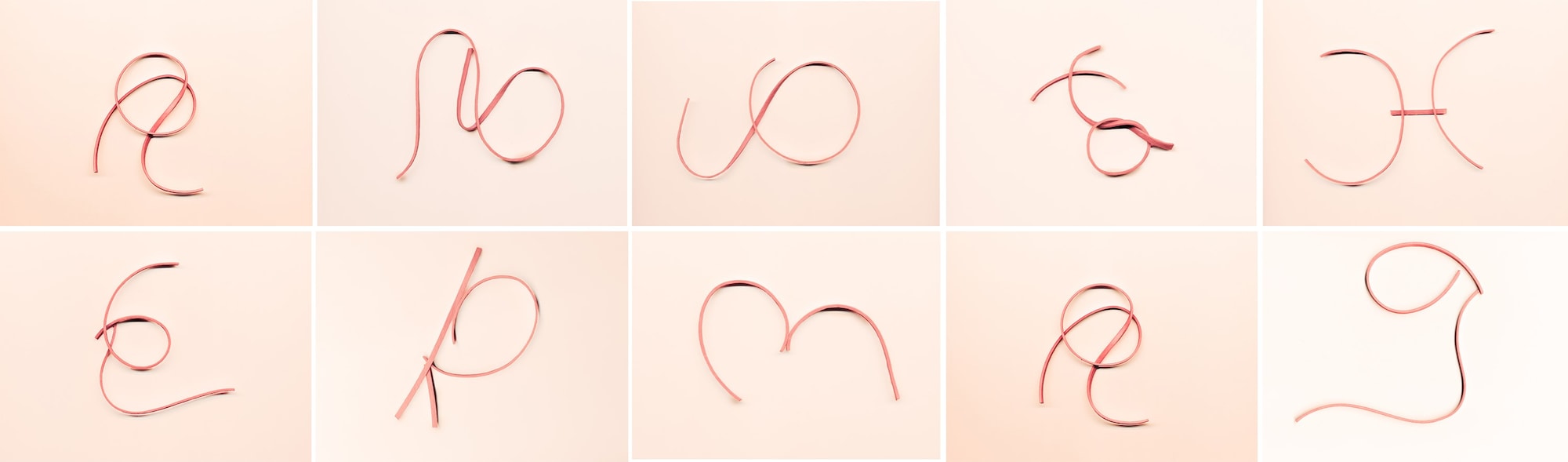 Elastic Band Typography by Victor Koroma | AnOther