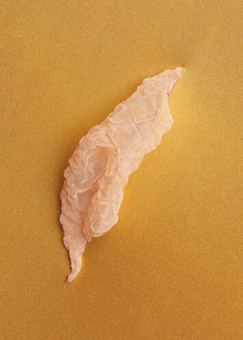 Extremely Pleasing Pictures of Fabric Pulled Through Paper | AnOther