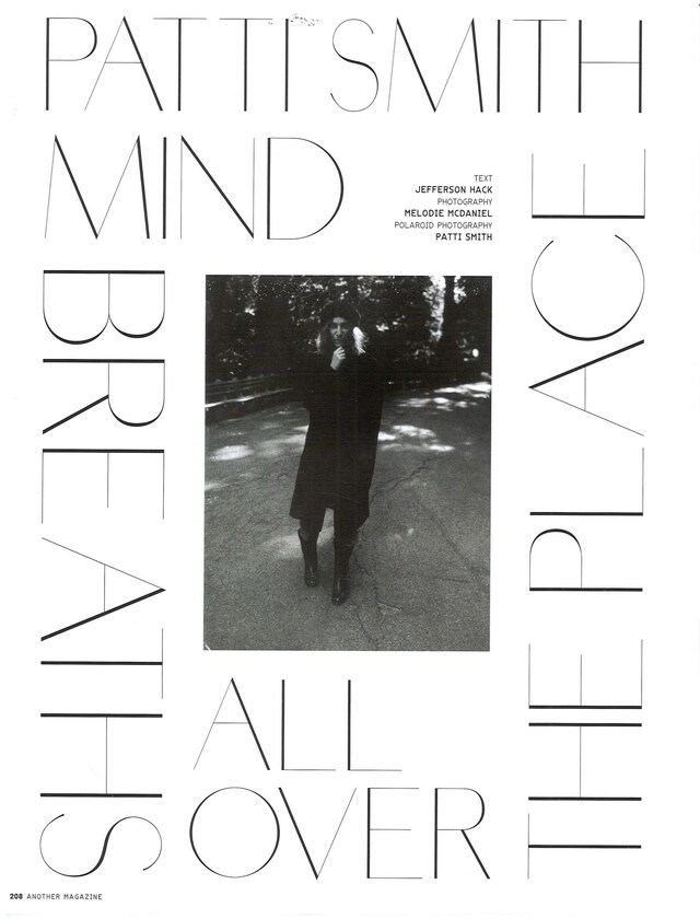 From the Archive: Patti Smith In Conversation with Jefferson Hack | AnOther