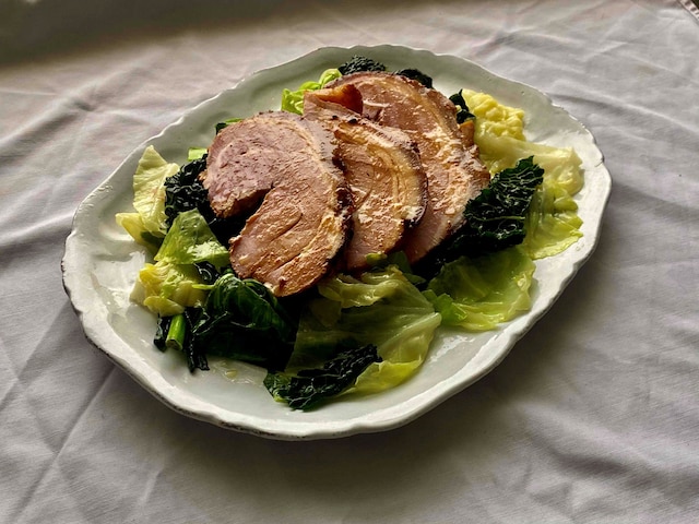 Cooking With Max Rocha: Roast Ham and Winter Greens | AnOther