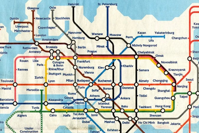 Tube map of the world | AnOther